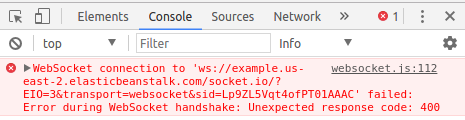 WebSockets with AWS Elastic Beanstalk